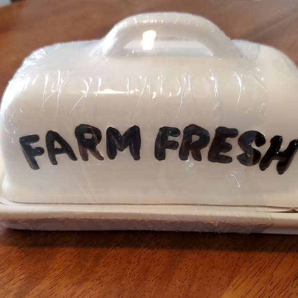 Unbranded | Kitchen | Butter Dish Farm Fresh New Vintage Look Country ...
